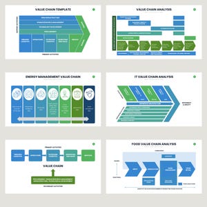 20-slide Value Chain Charts Data Analysis Data Science Template for Powerpoint, Google Slides ...