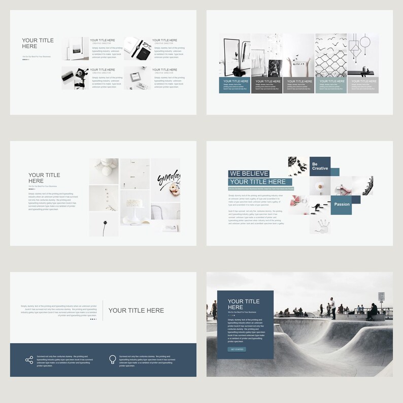 70-slide Web Design & Marketing Presentation Template (PPTX) - Etsy
