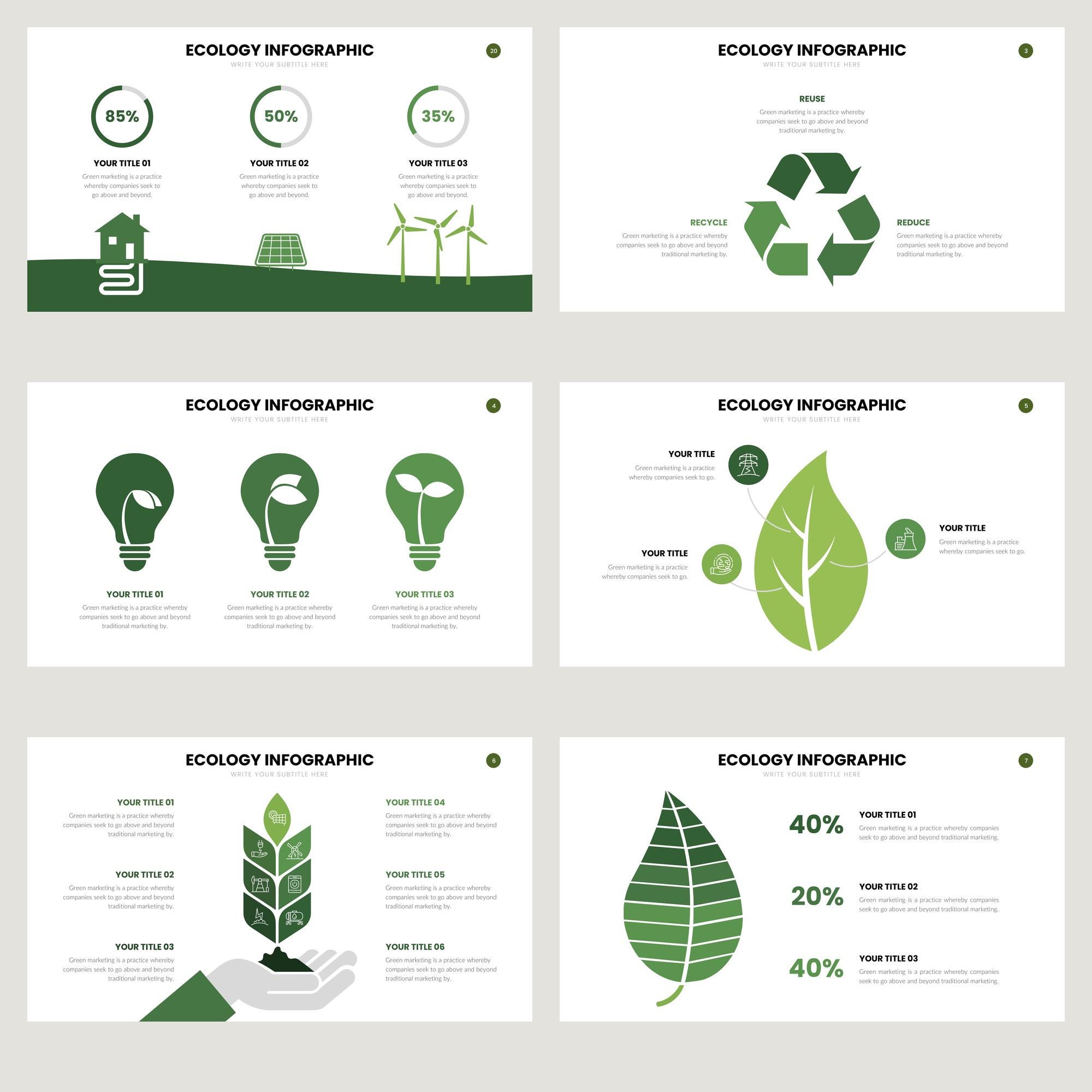 20-slide Ecology Powerpoint Infographics Template for Google Slides ...