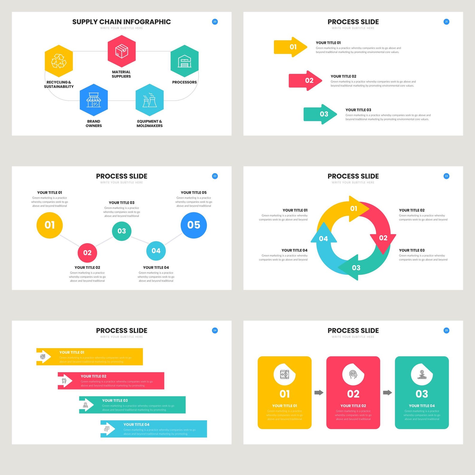 50-slide Supply Chain Infographics PPT Template | Business Operations ...