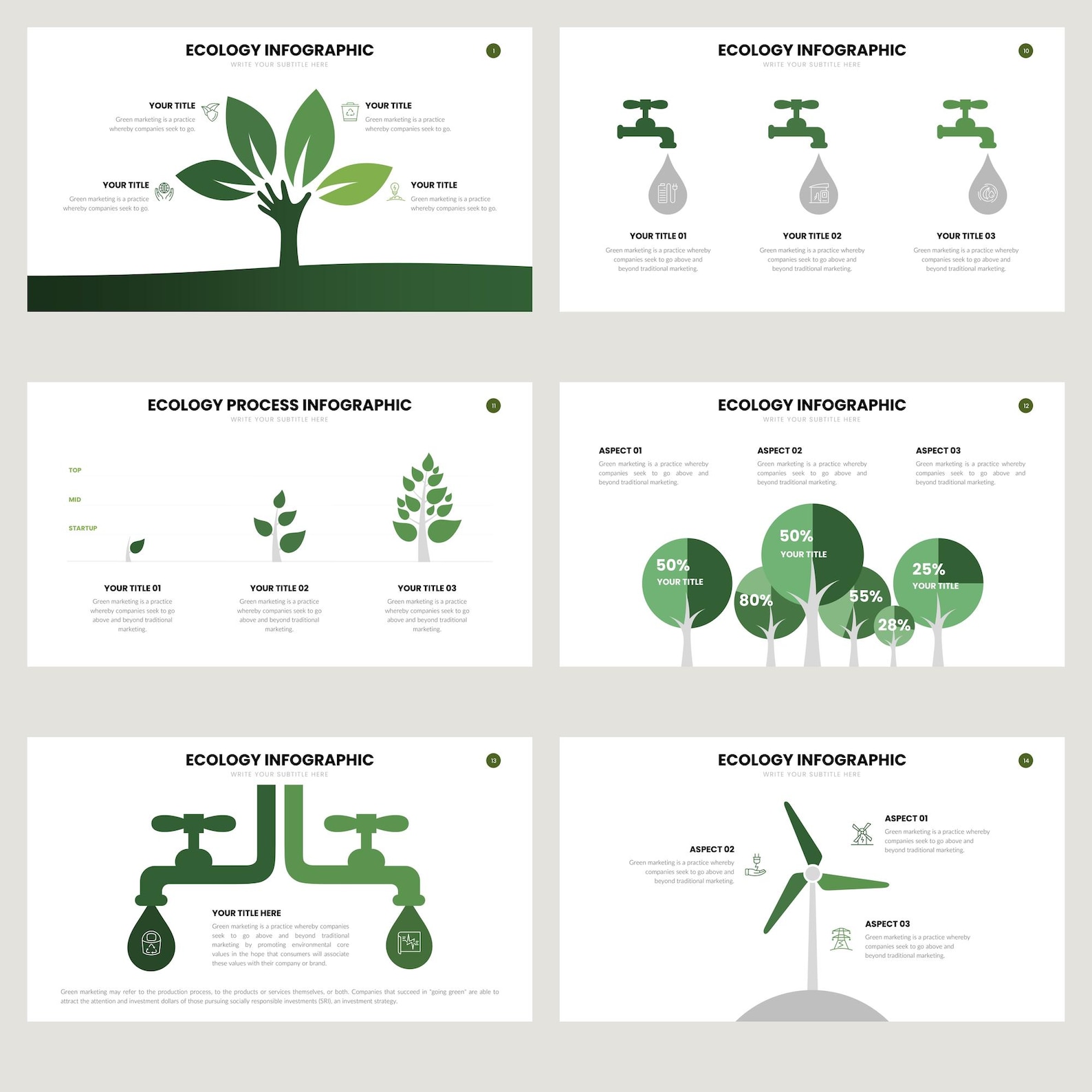 20-slide Ecology Powerpoint Infographics Template for Google Slides ...