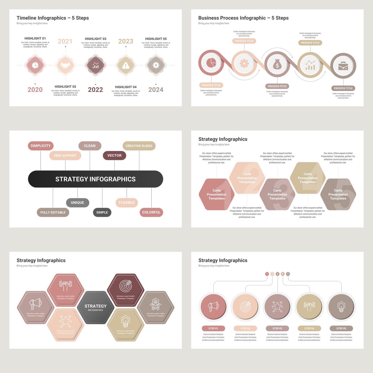 220-slide Timeline and Flowchart Infographics PPT Template | Project ...