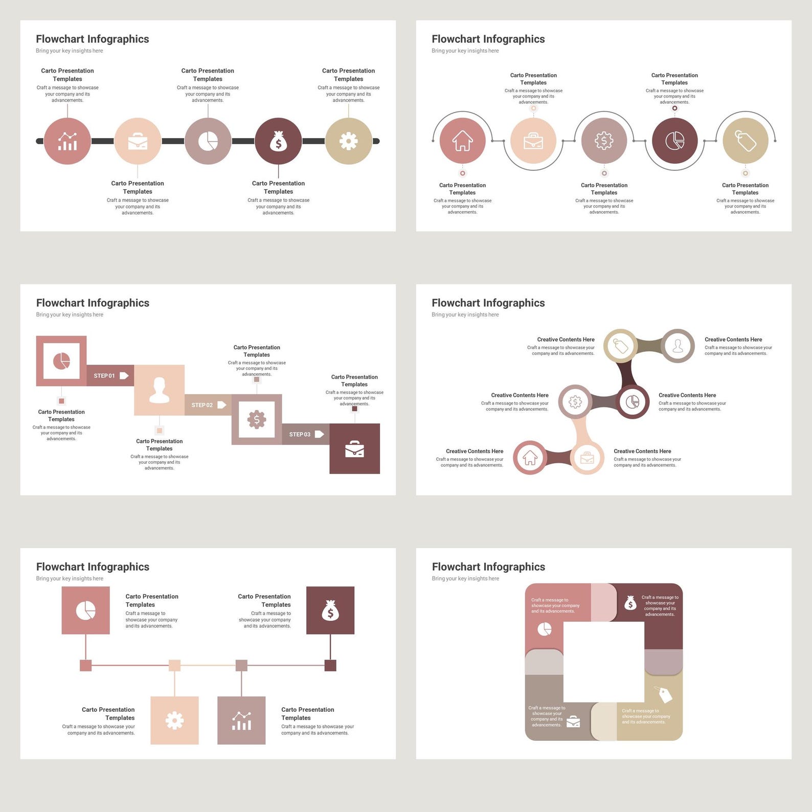 220-slide Timeline and Flowchart Infographics PPT Template | Project ...