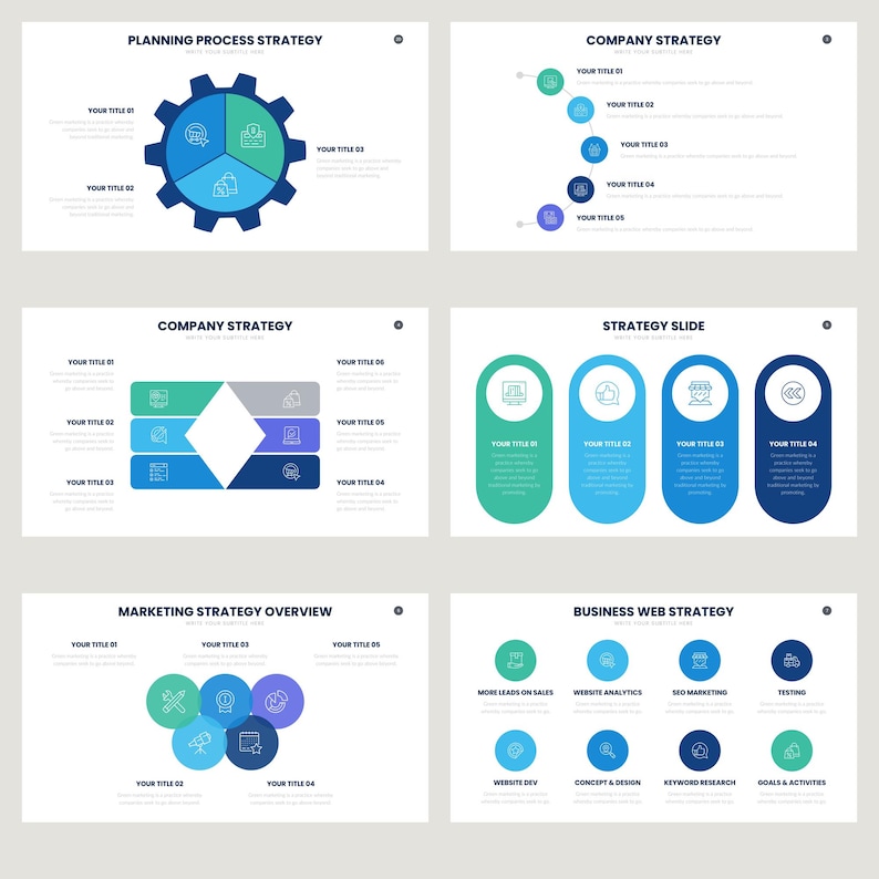 20-slide Business Strategy Powerpoint Infographics Template for Google ...
