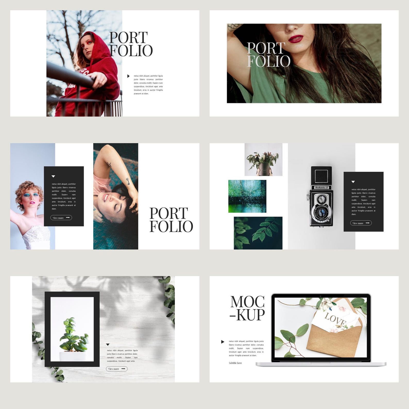28-slide Clean Minimalist Product Demo Portfolio Template for Client ...