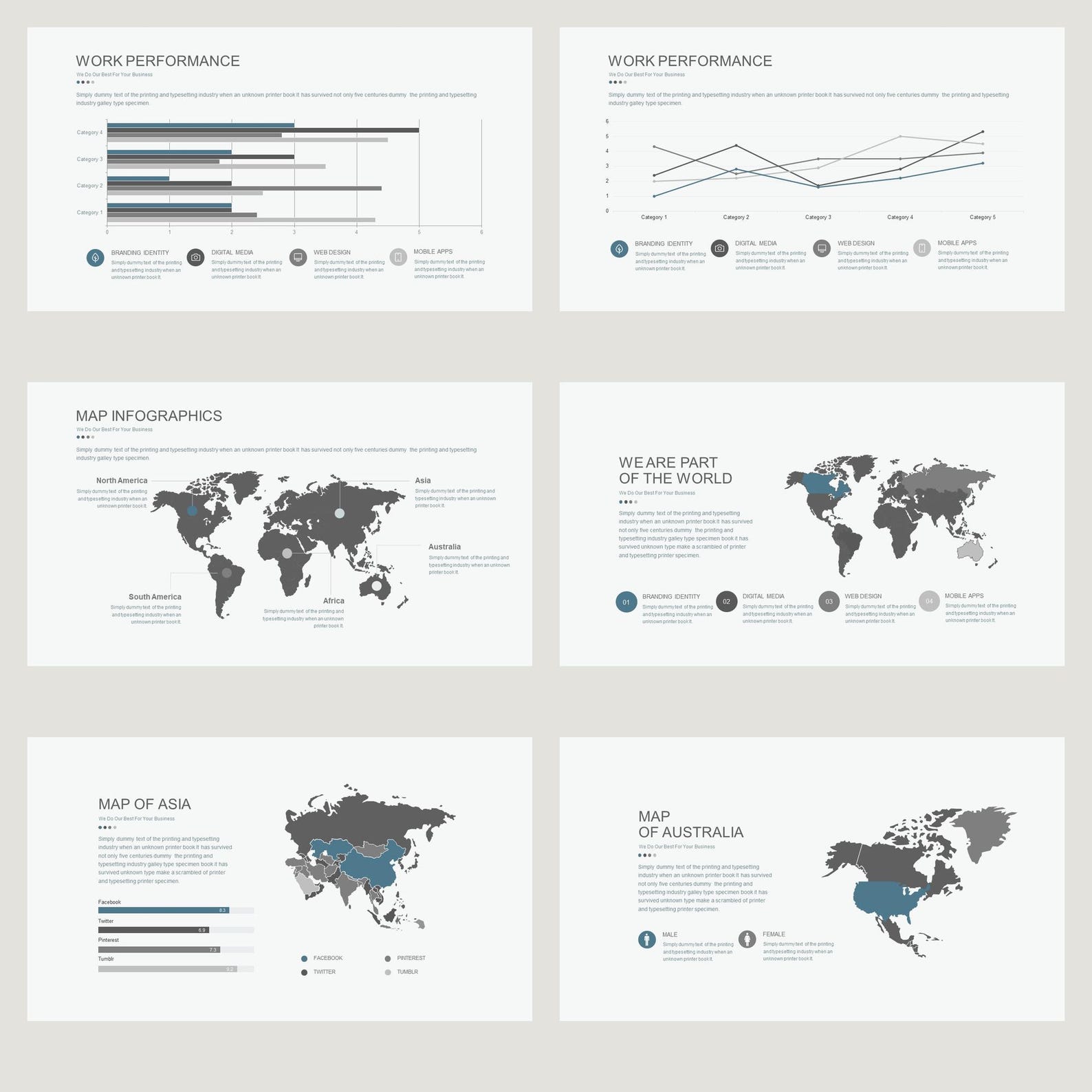 70-slide Web Design & Marketing Presentation Template (PPTX) - Etsy