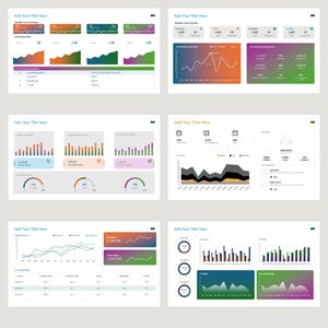 141-slide KPI Dashboard Report PPT Template | Digital Marketing, Social ...