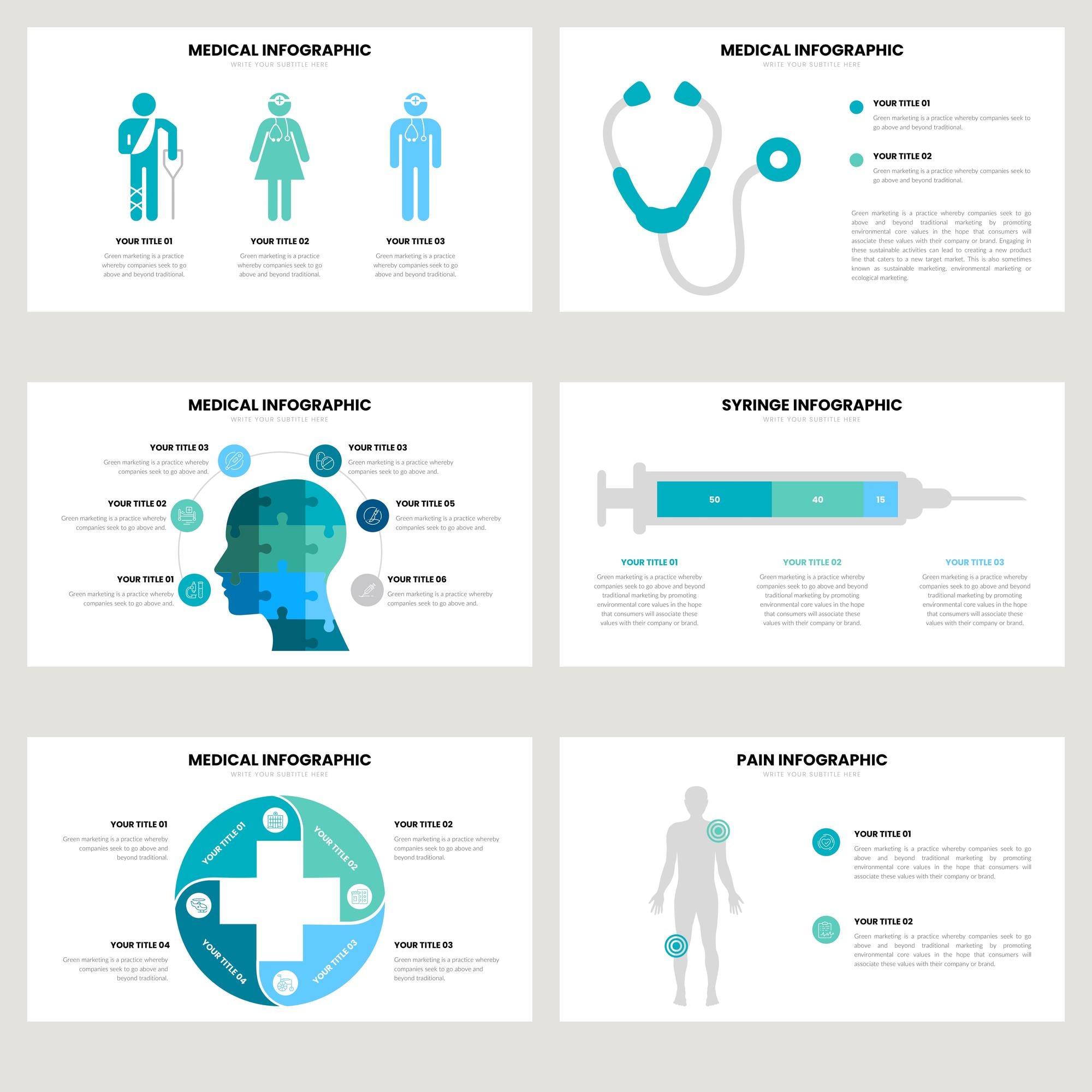 Medical Powerpoint Template: 20 Editable Healthcare Slides (PPTX) - Etsy