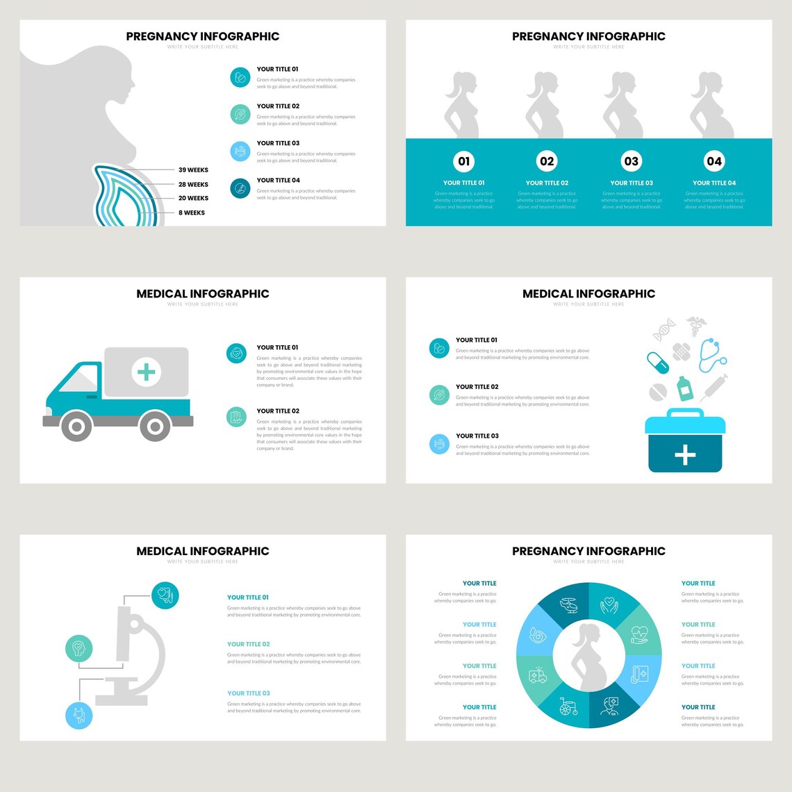 Medical Powerpoint Template: 20 Editable Healthcare Slides (PPTX) - Etsy