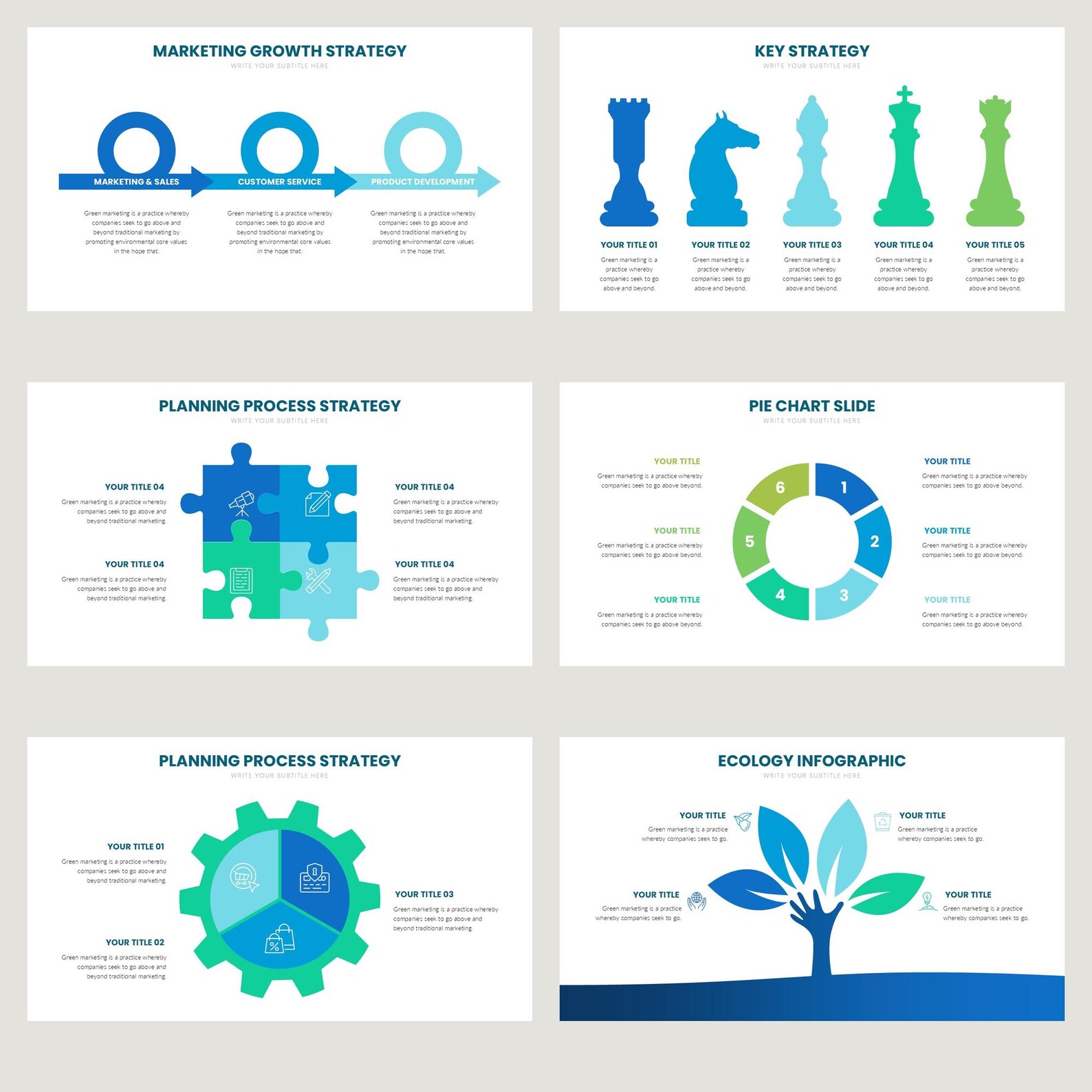 360-slide All-in-one Executive Business Presentation Template ...