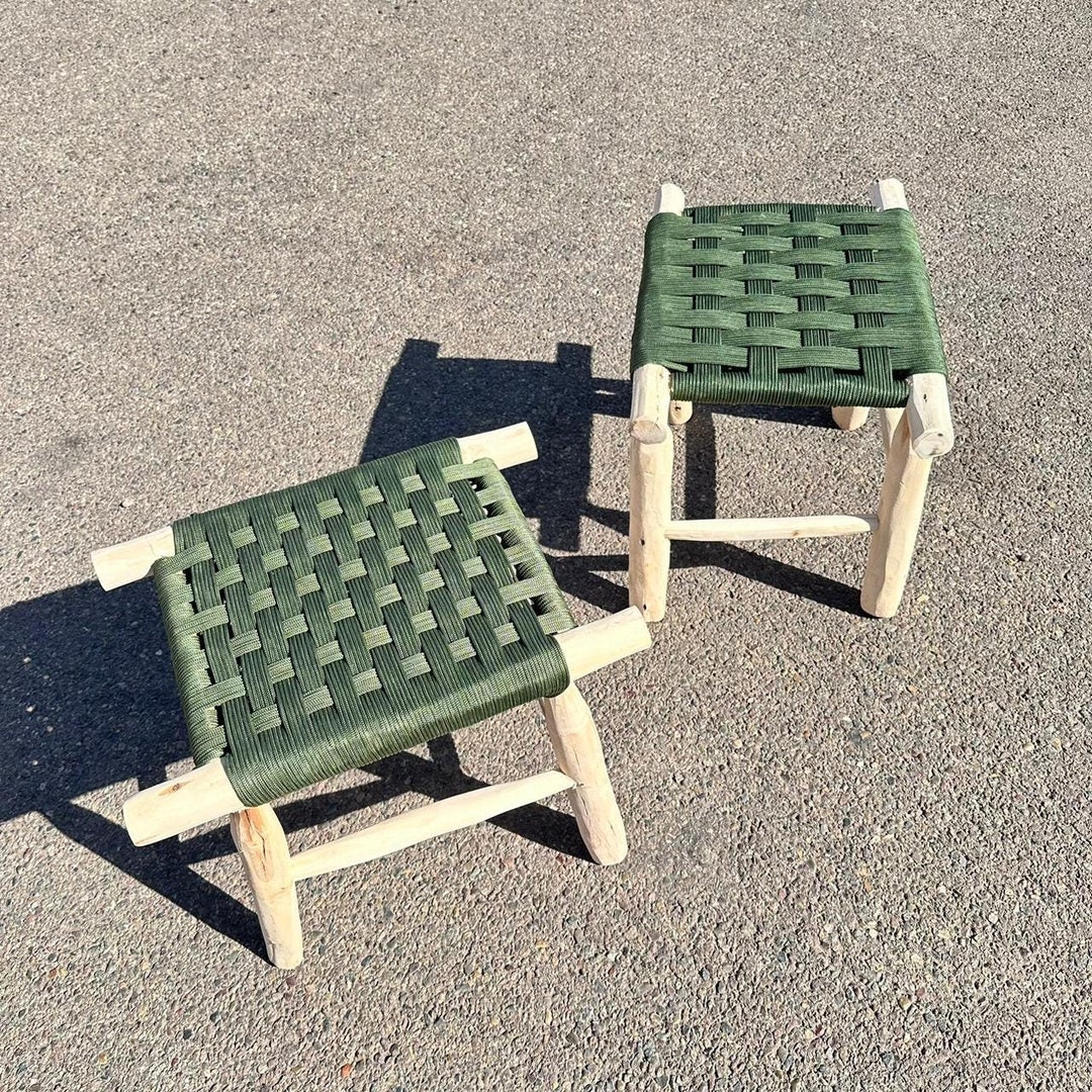 Woven Bench Made of Macrame , Wood Bench, Entryway Bench,boho Bench ...