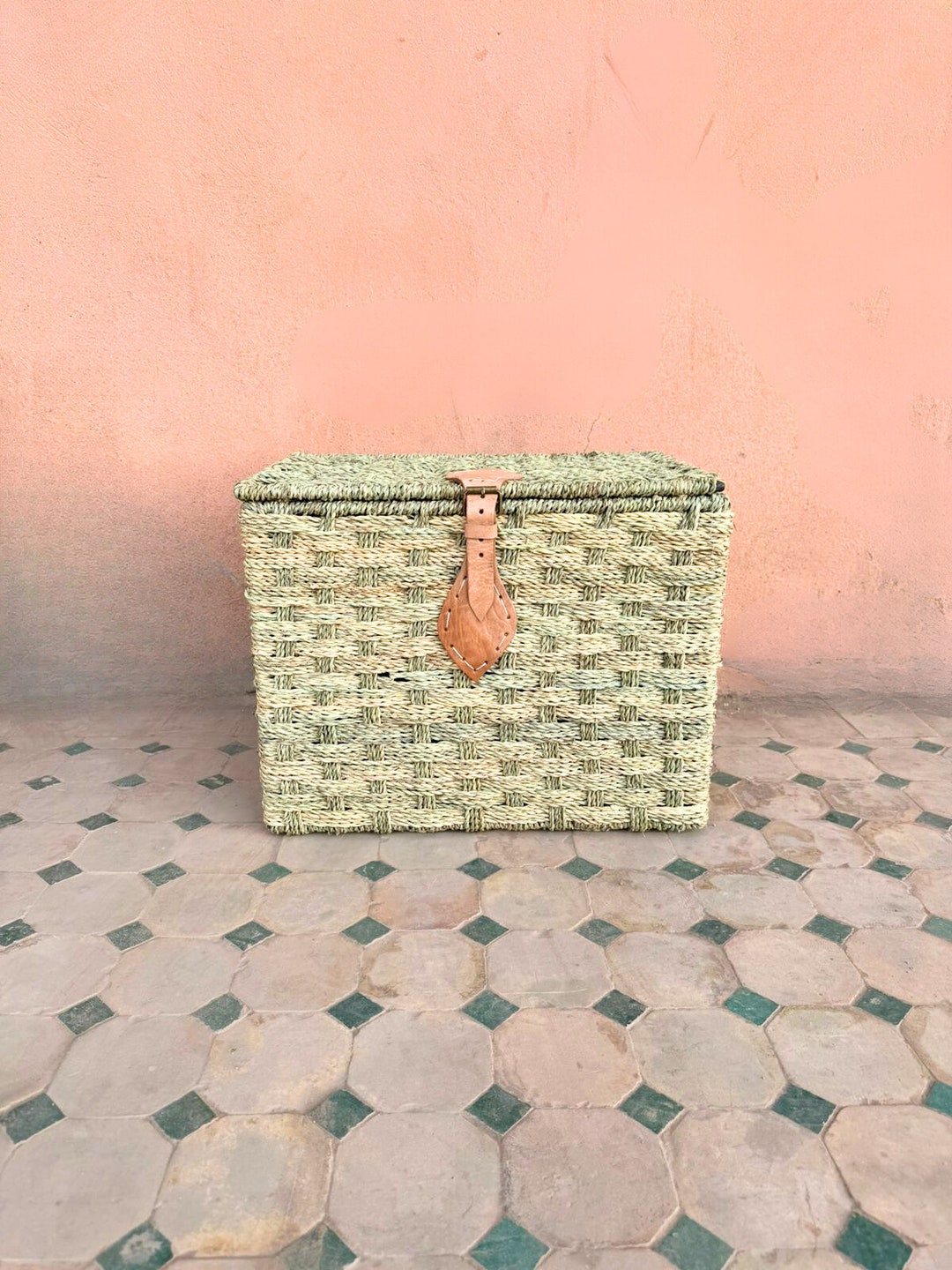 Wicker Toy Box - Rattan Palm Storage Trunk and Storage Basket - Etsy