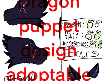 Paper Dragon/dragon Puppet Design Base - Etsy