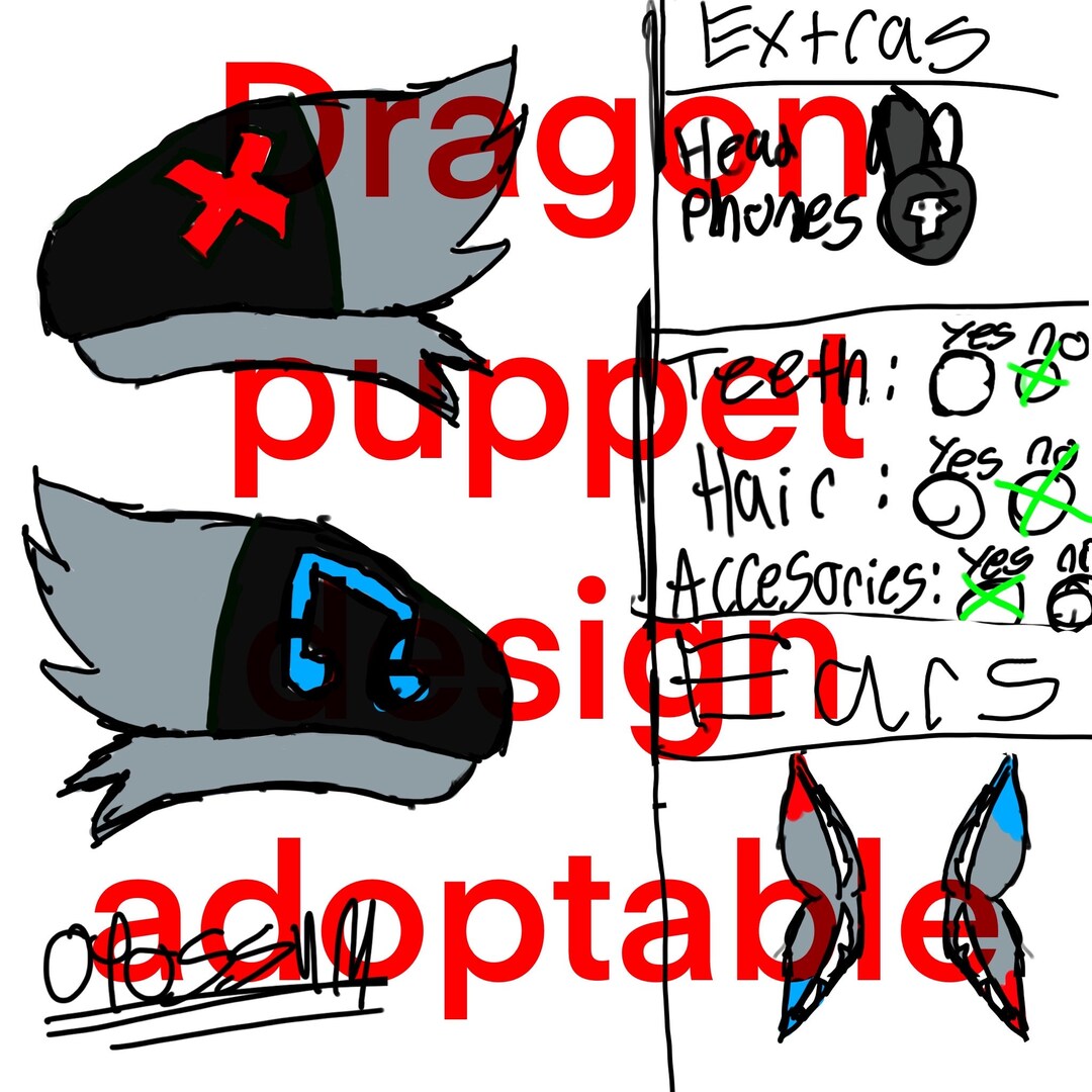 Protogen Paper Dragon Design - Etsy