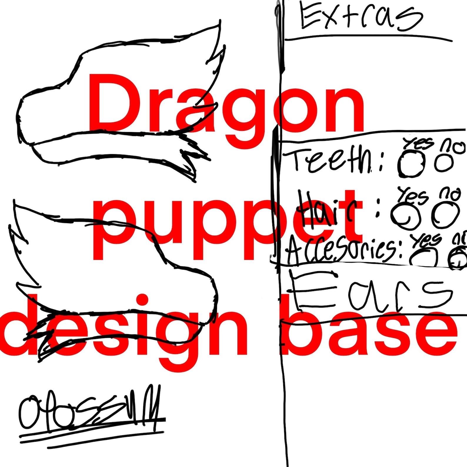 Paper Dragon/dragon Puppet Design Base - Etsy