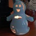 Spooky Minimal White Ghost Luminary,halloween Decor,ceramic White Ghost ...