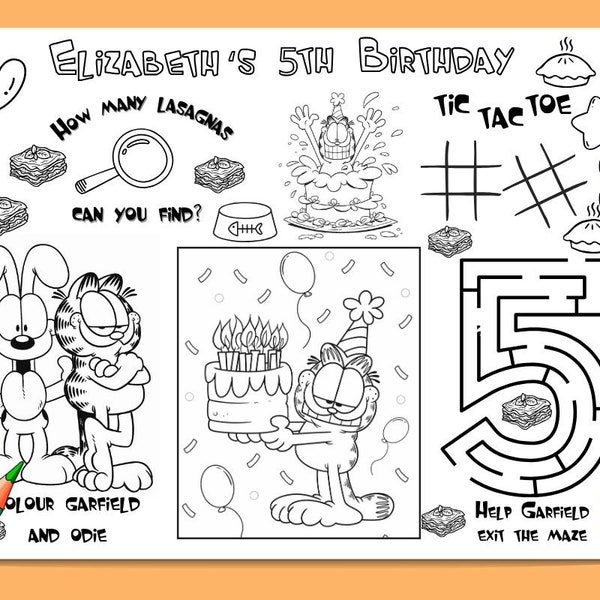 Garfield Party - Etsy