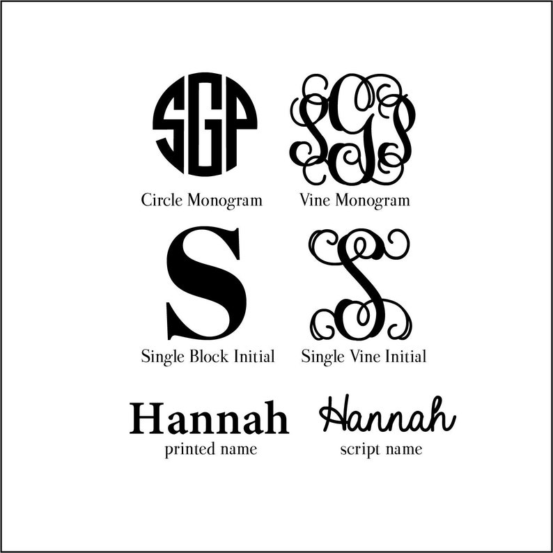 Personalized Stickers Monogram Stickers Preppy Labels - Etsy