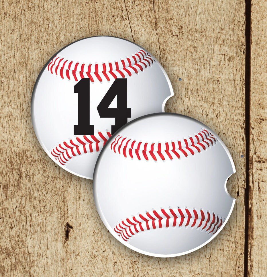 Baseball Car Coasters Personalized Coasters Custom Set of | Etsy