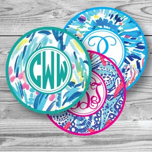 Personalized Stickers Monogram Stickers Preppy Labels - Etsy
