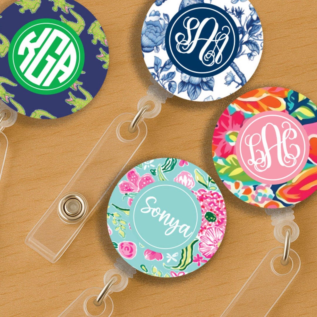 Customized Retractable Badge Reel, Personalized Nurse and Doctor Gift ...