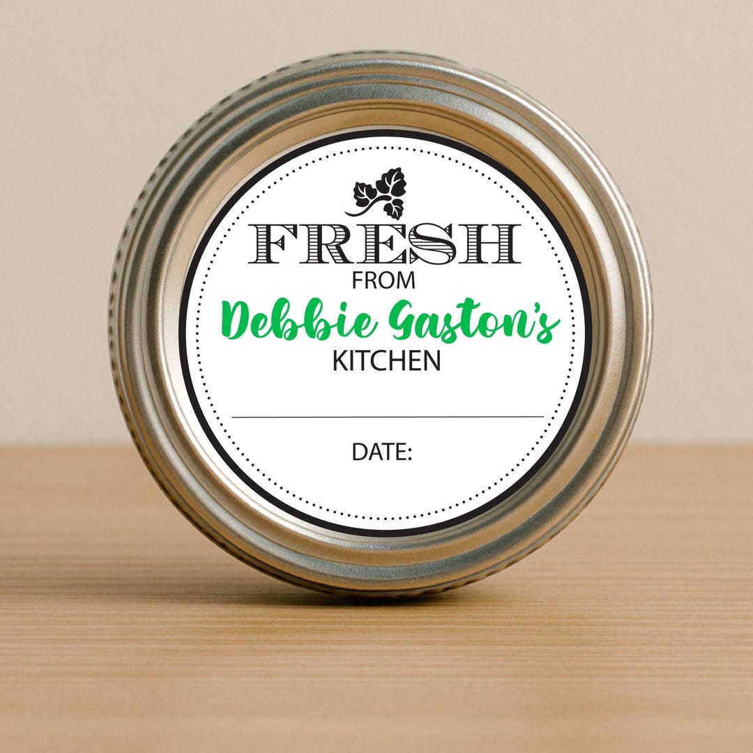 Personalized Mason Jar Labels: Custom Canning Stickers, Fresh From the ...