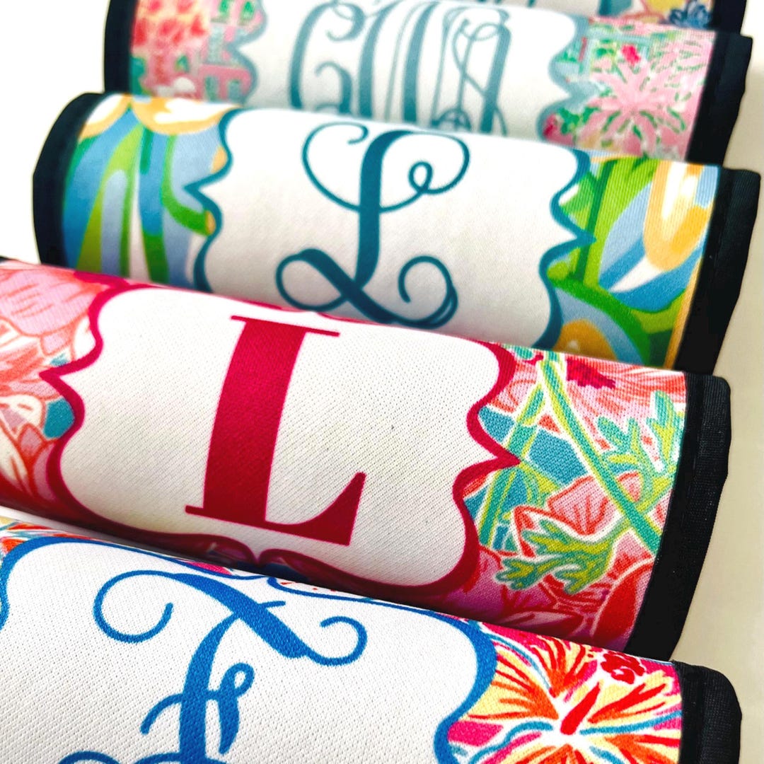 Personalized Luggage Handle Wraps, Custom Bag Spotters, Monogram ...