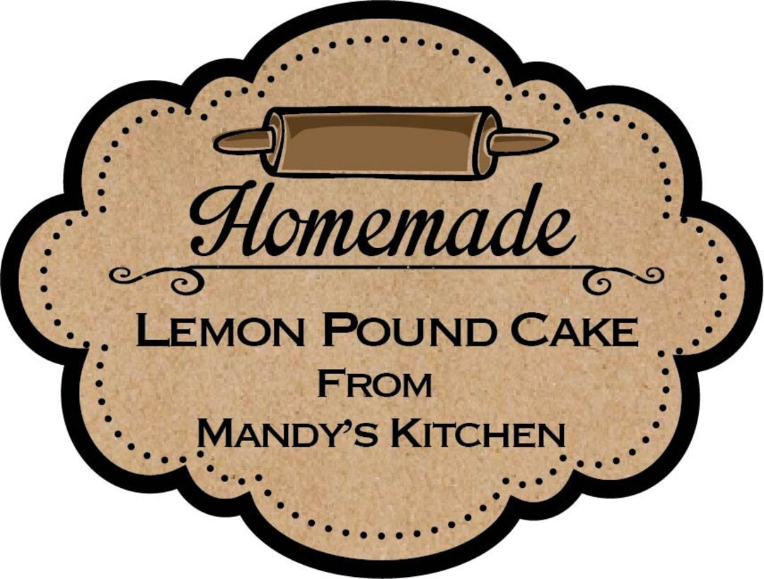 Personalized Kraft Paper Baking Stickers Baking Labels - Etsy
