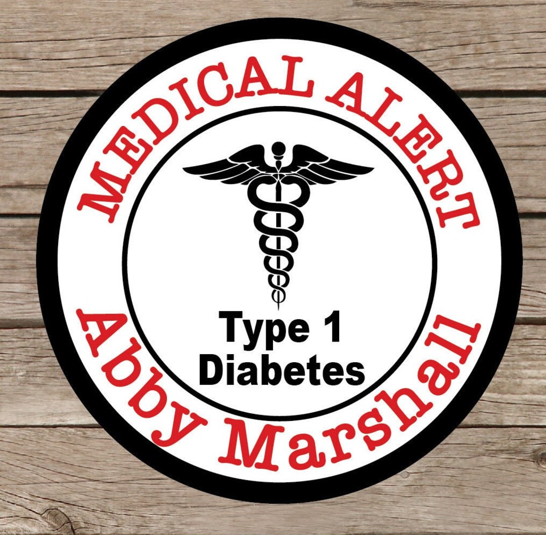 Medical Alert Stickers, Waterproof Stickers, Personalized Labels ...