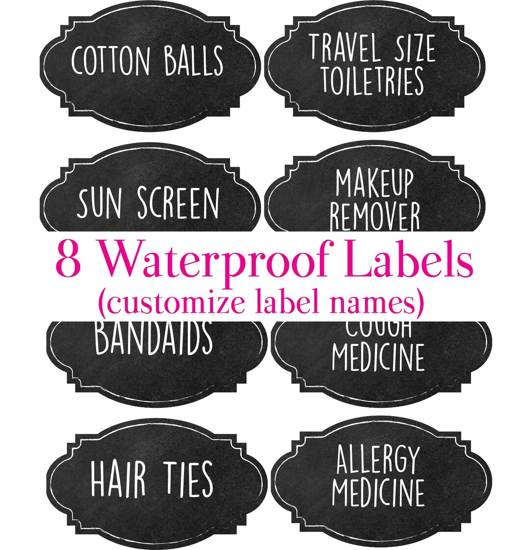 Customized Pantry Labels, Personalized Stickers, Waterproof Food Labels ...