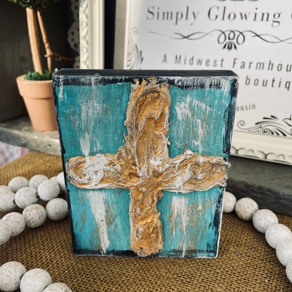 Painted Cross - Etsy