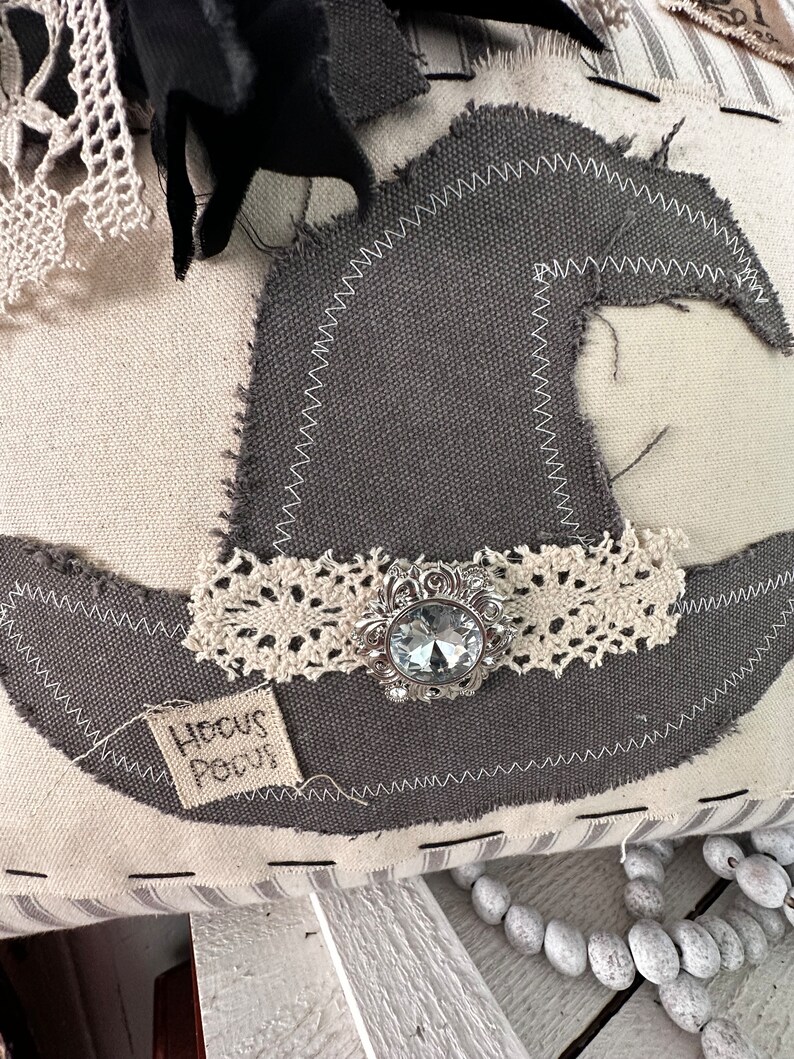 Hocus Pocus Custom Witch Hat Farmhouse Ticking Halloween Goose - Etsy