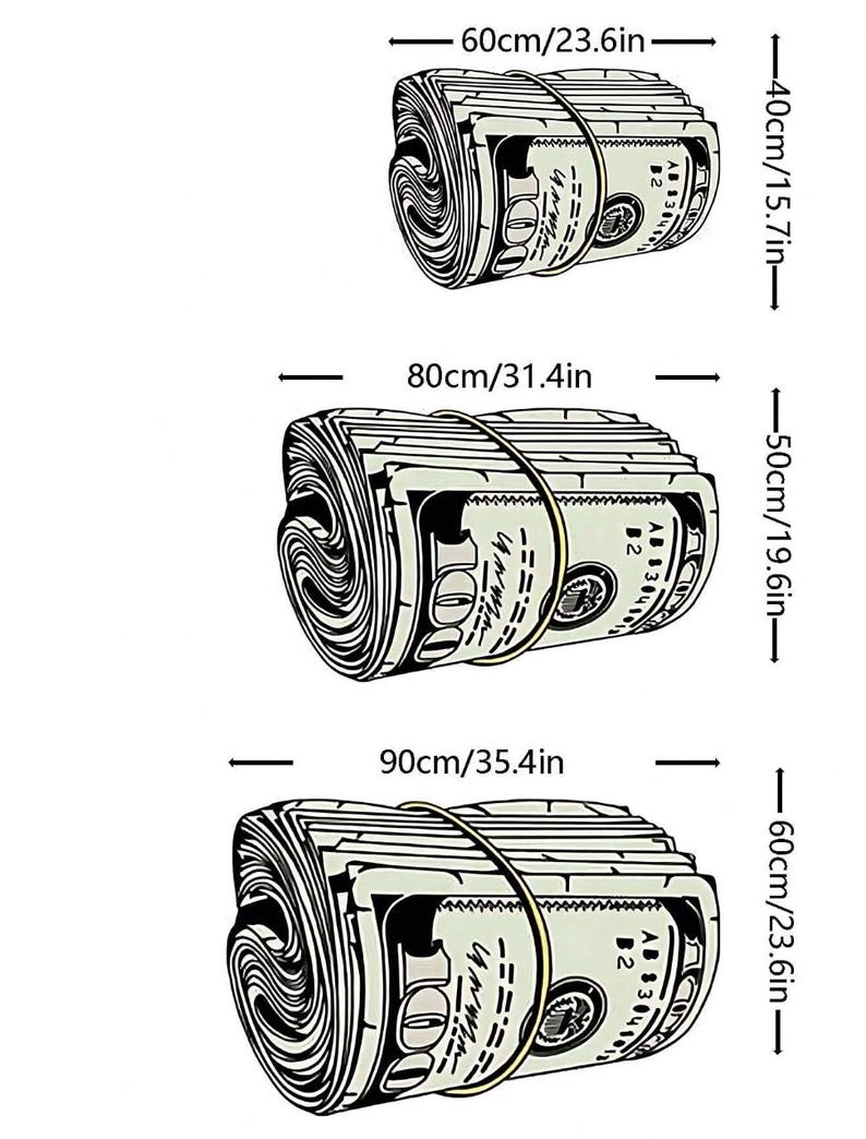 Trendy Dollar Bill Print Rug - Bold Statement Decor for Modern Spaces ...