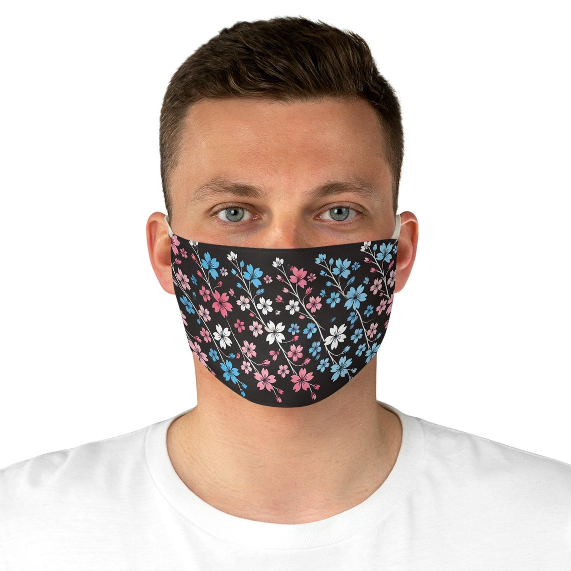 Maximalist Trans Cherry Blossom Face Mask - Dollar From Every Sale to ...