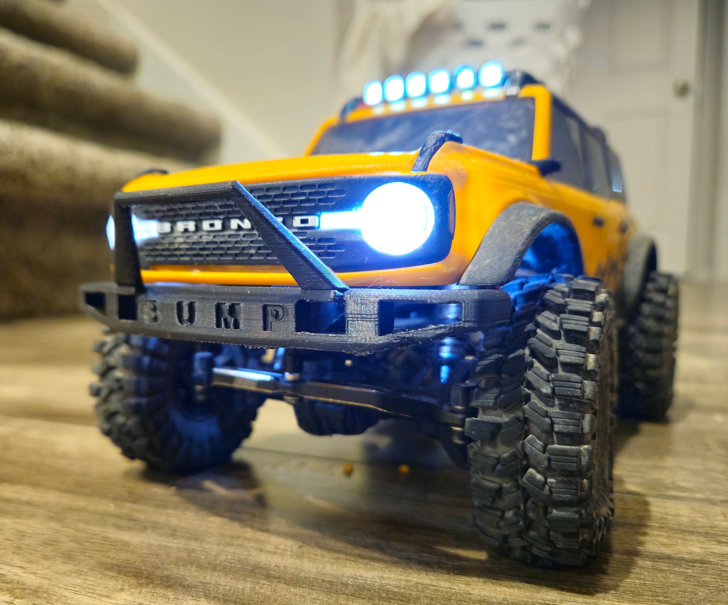 TRX4M Bronco Custom Front Bumper With Bull Bar - Etsy