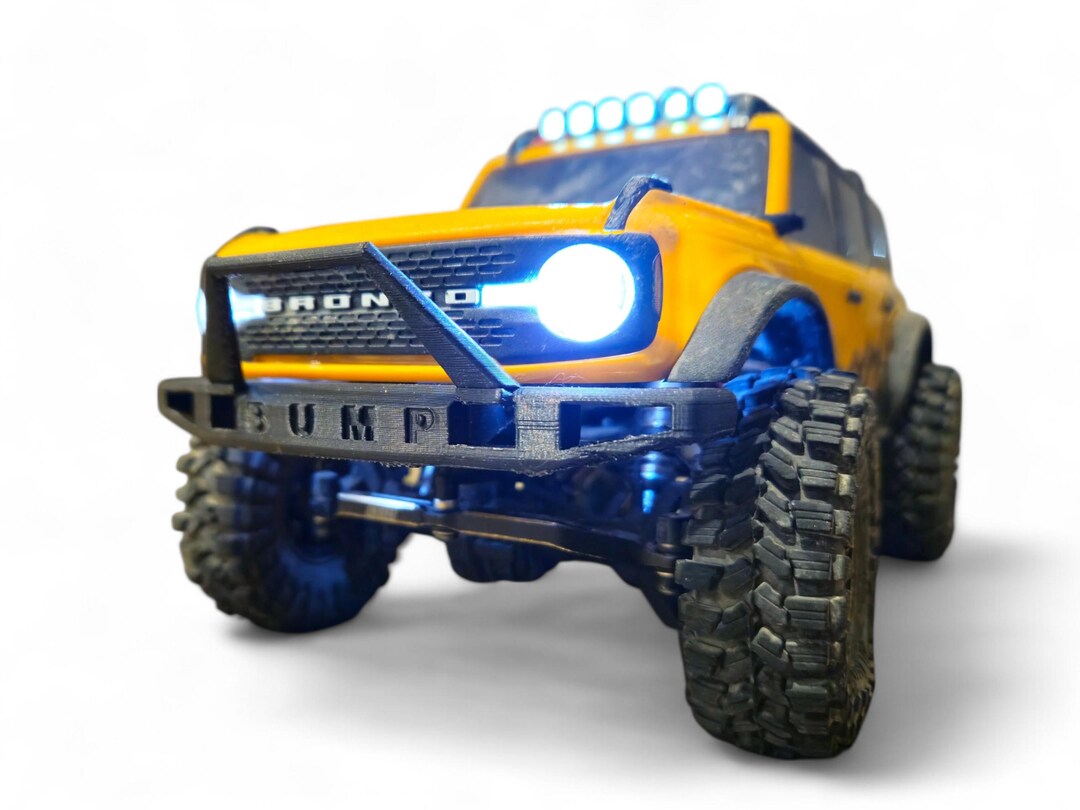 TRX4M Bronco Custom Front Bumper With Bull Bar - Etsy