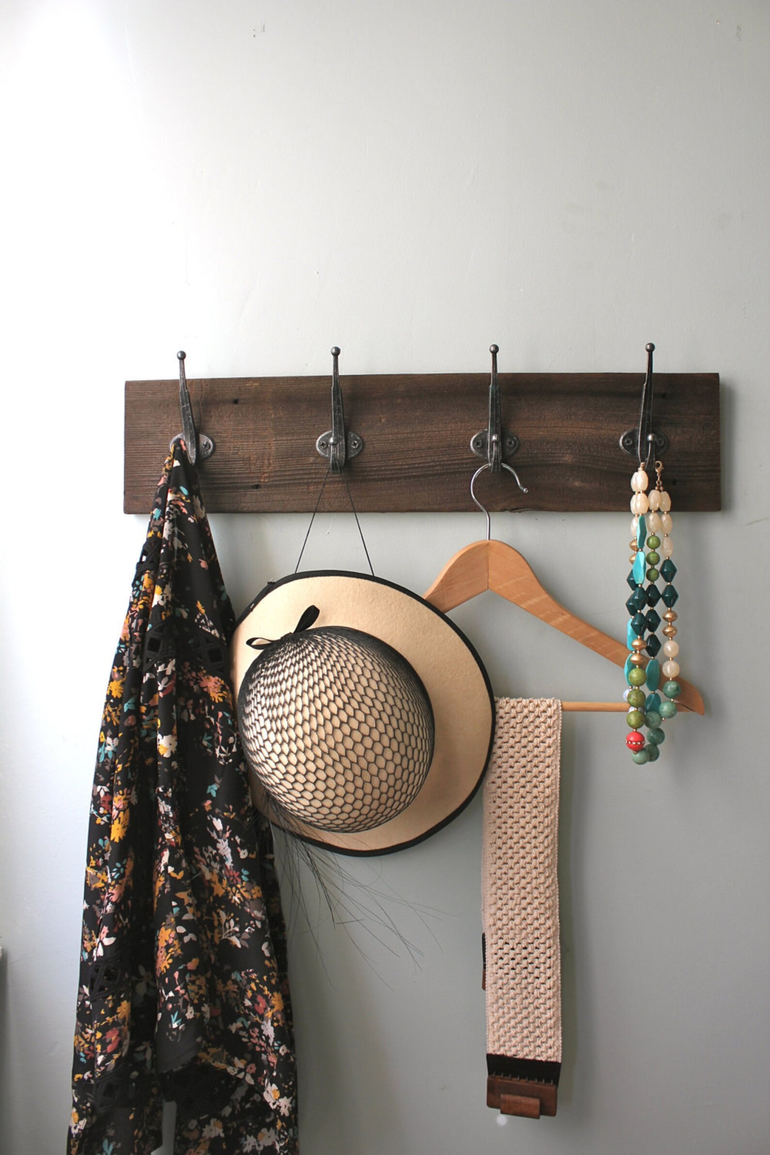 Reclaimed Barn Wood Coat Rack - Etsy