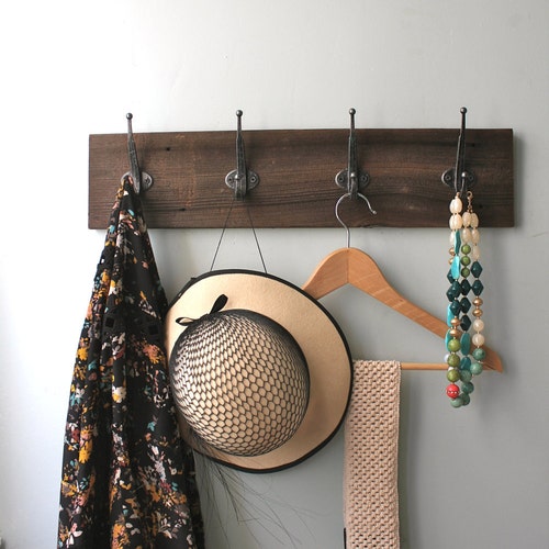 Reclaimed Barn Wood Coat Rack - Etsy