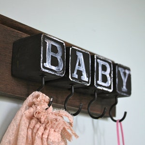 Graphic Type Baby Block Rack Room Sign - Etsy