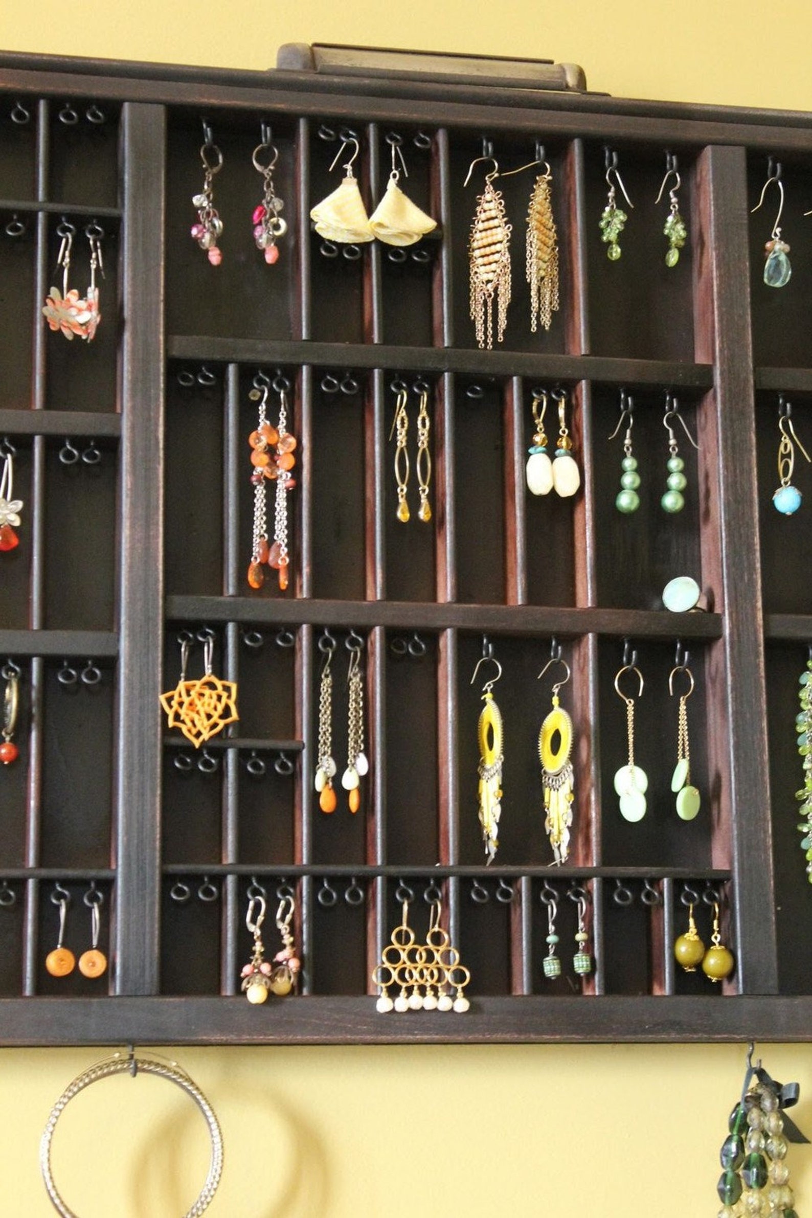 Jewelry Organizer Wall Hanging Box | Etsy