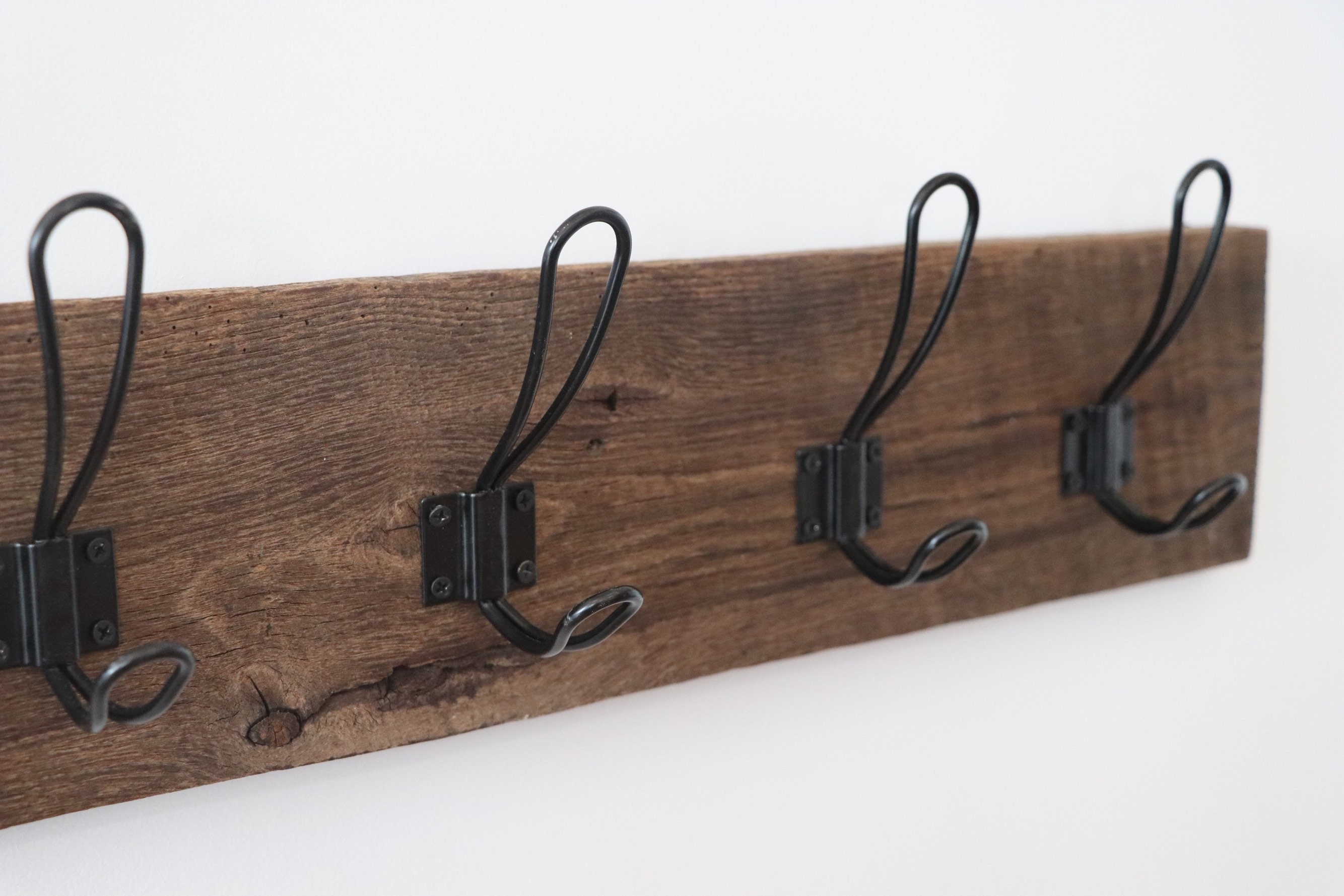 Reclaimed Barn Wood Coat Rack | Etsy