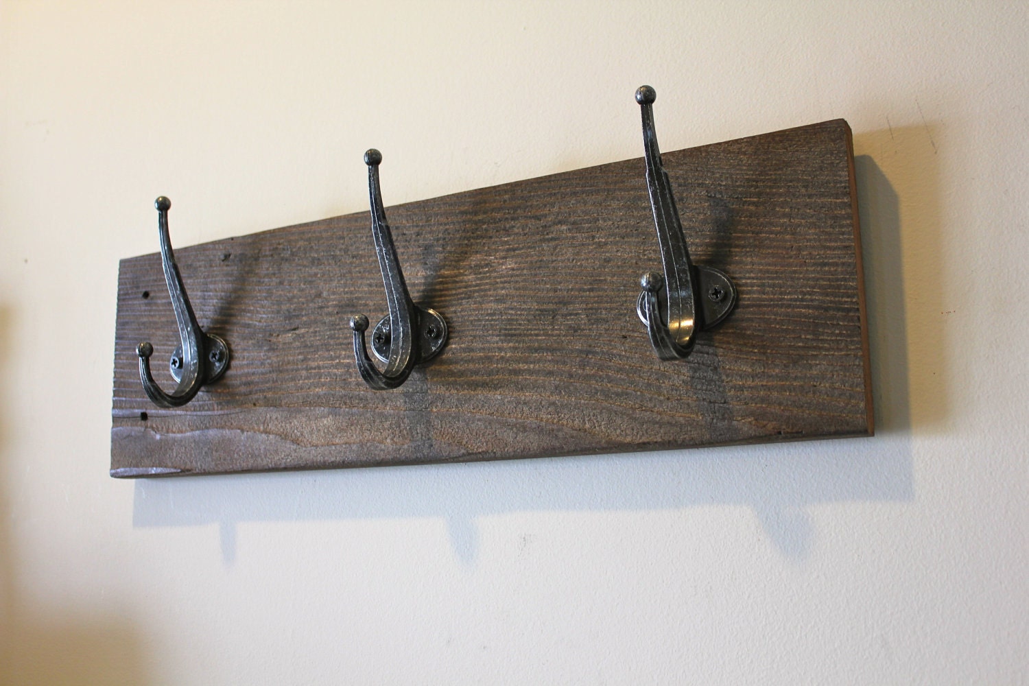 Reclaimed Barn Wood Coat Rack - Etsy