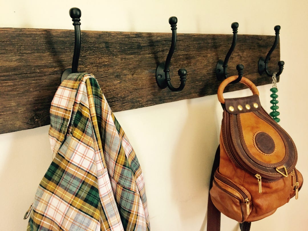 Reclaimed Barn Wood Coat Rack - Etsy