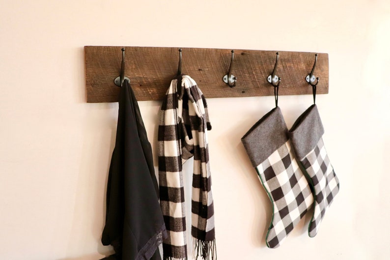 Reclaimed Barn Wood Coat Rack - Etsy