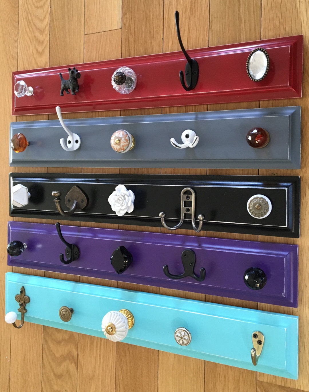 Vibrant Colored Hook Rack - Pick One - Etsy