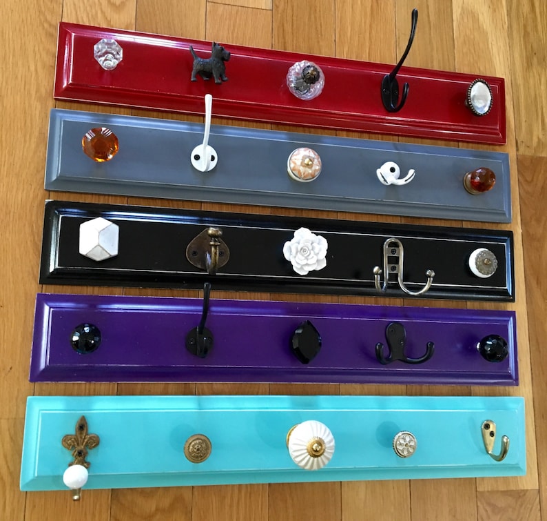 Vibrant Colored Hook Rack - Pick One - Etsy