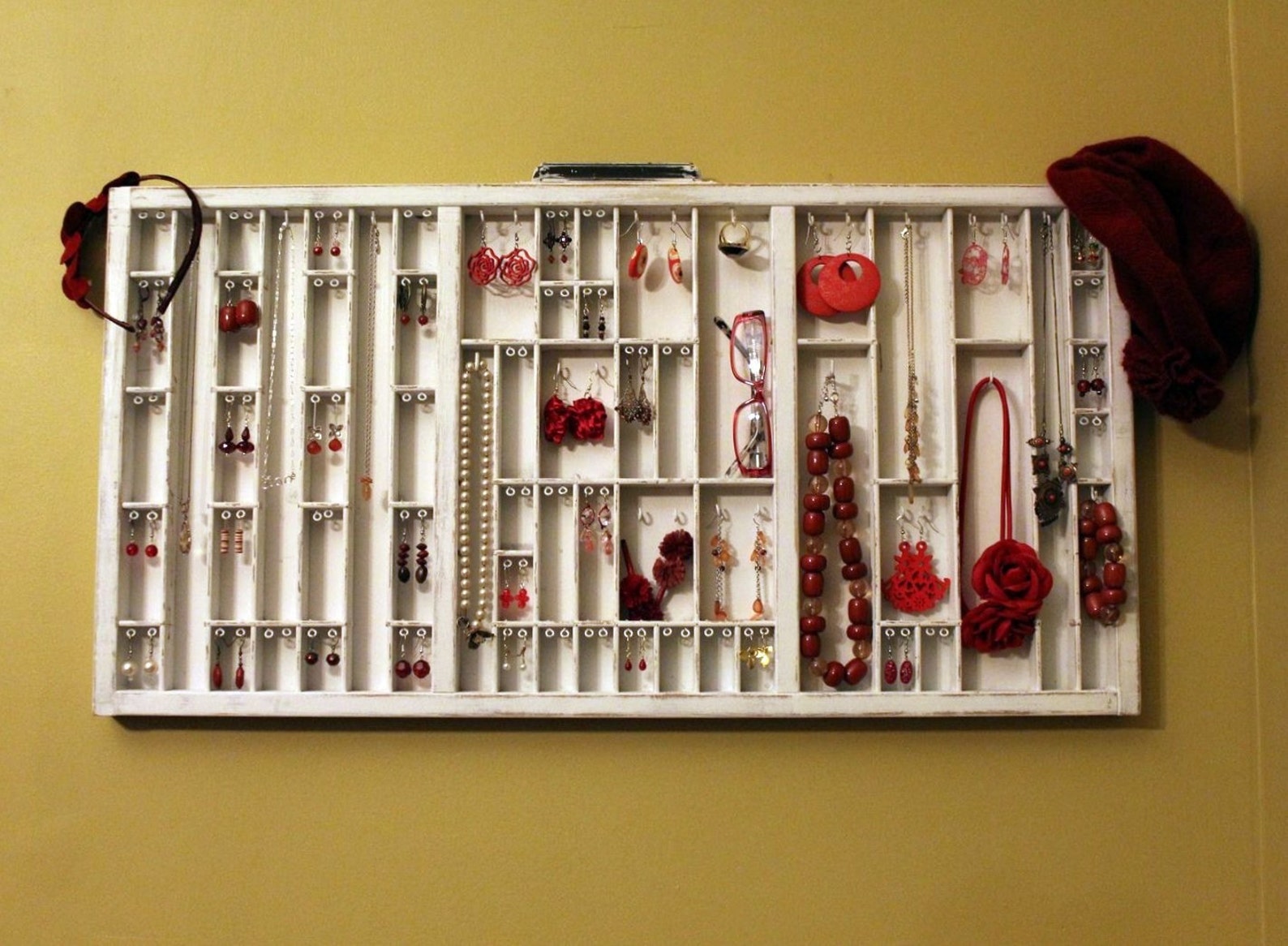 Neutral White Jewelry Storage Hanging - Etsy