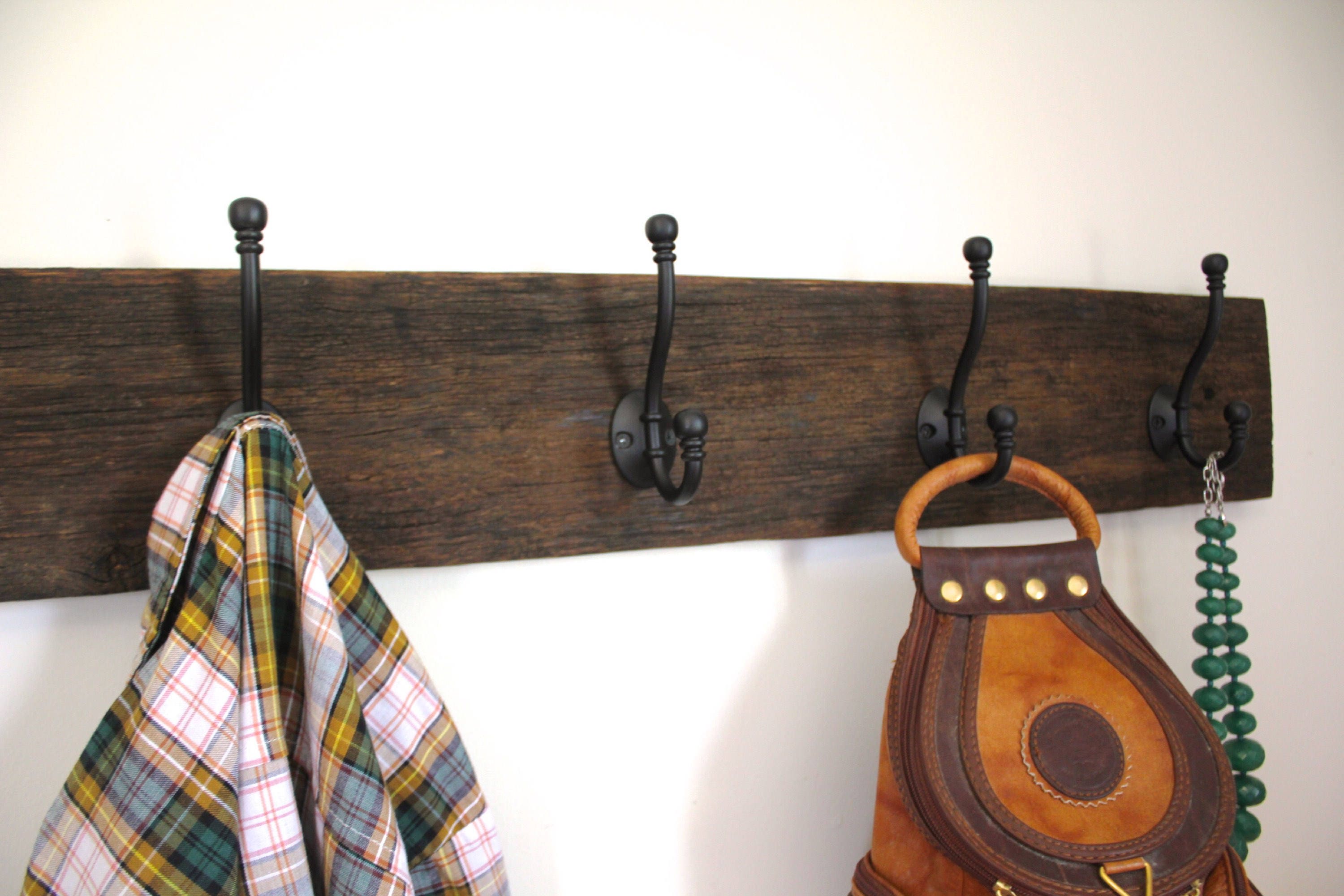 Reclaimed Barn Wood Coat Rack - Etsy