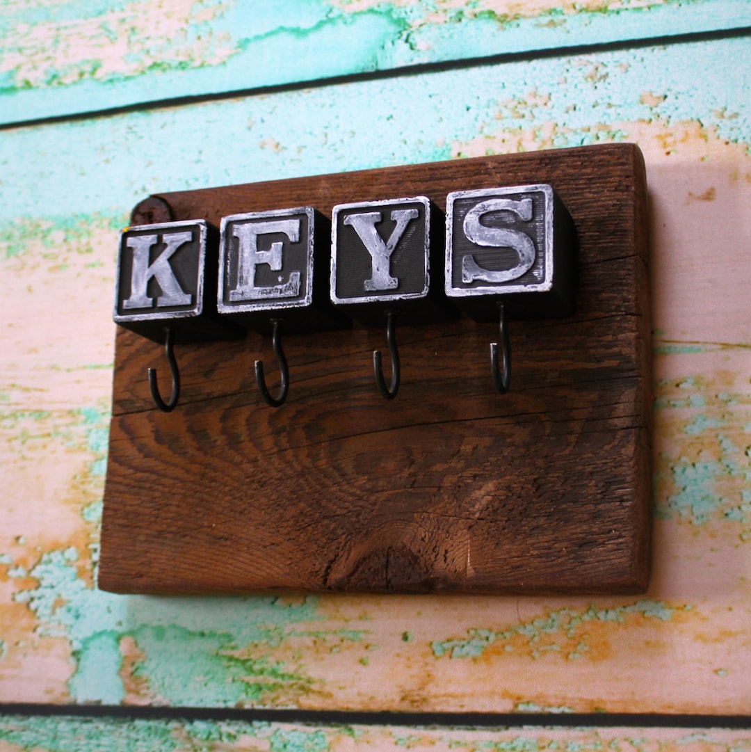 Black Block Barn Lumber Key Rack - Etsy