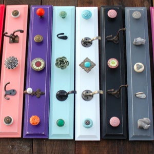 Colorful Unique Hook Rack - Pick One - Etsy